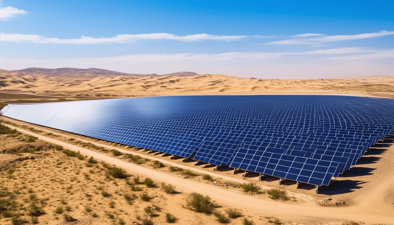 ,65 milliard d'euros pour une centrale solaire géante : le désert se ...